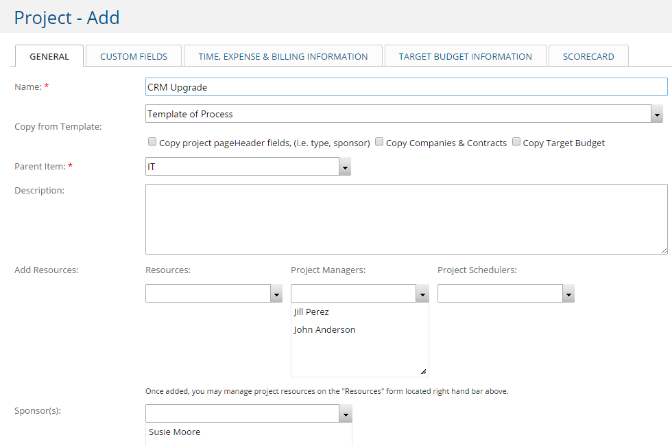 Convert Request to Project | Project Insight - Project Management ...