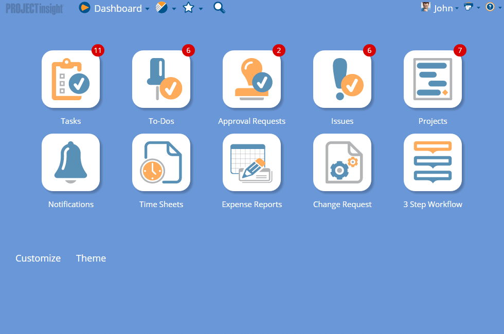 Easily Update Tasks & Work | Project Insight - Project Management ...